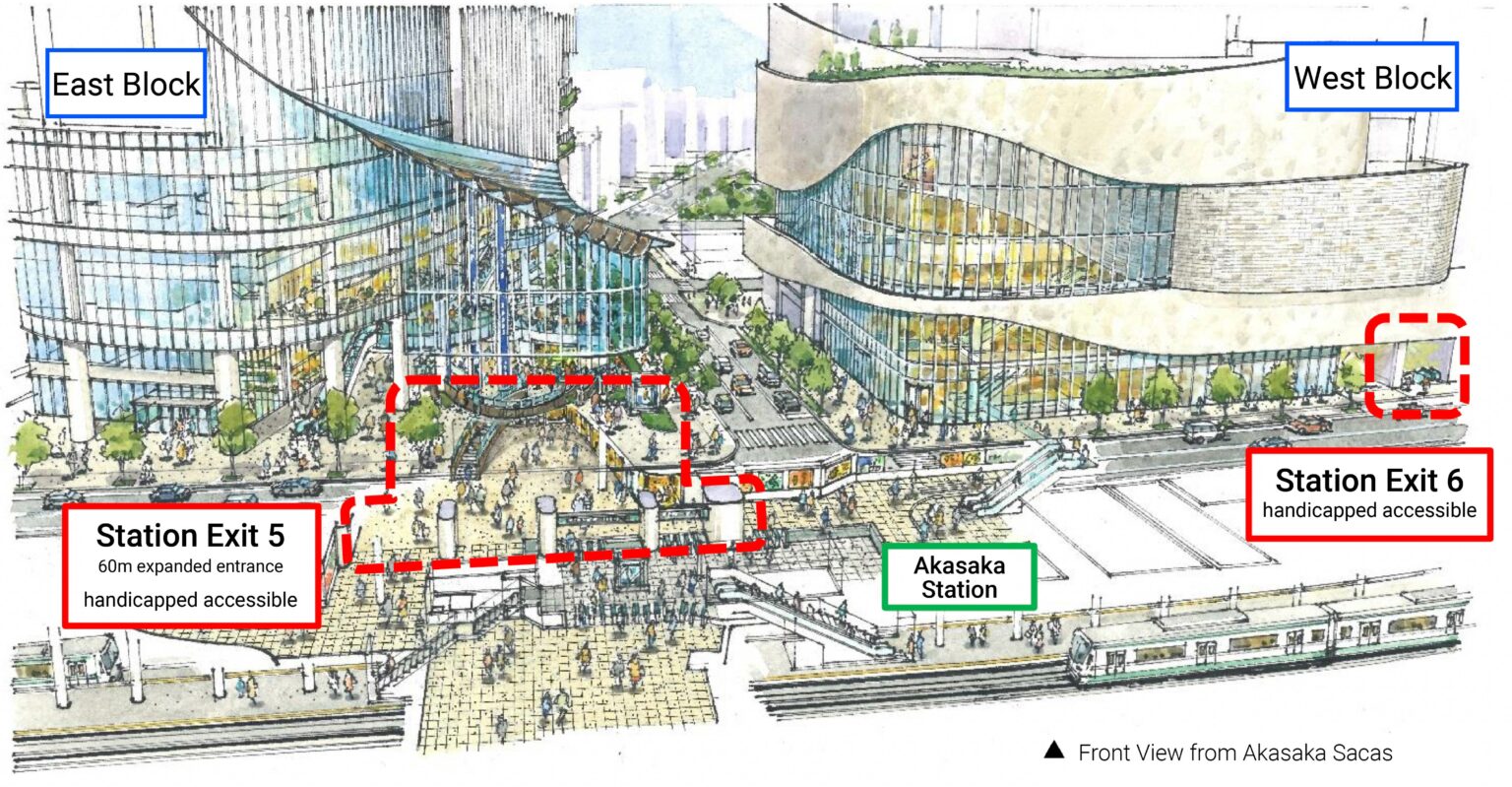 Akasaka Station Redevelopment | Housing Japan