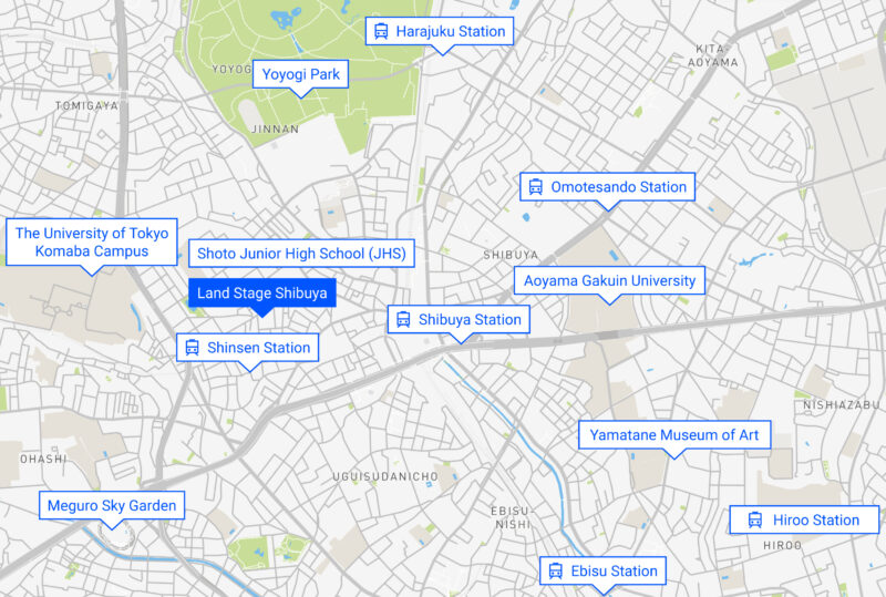 Land Stage Shibuya | Area Map | Housing Japan