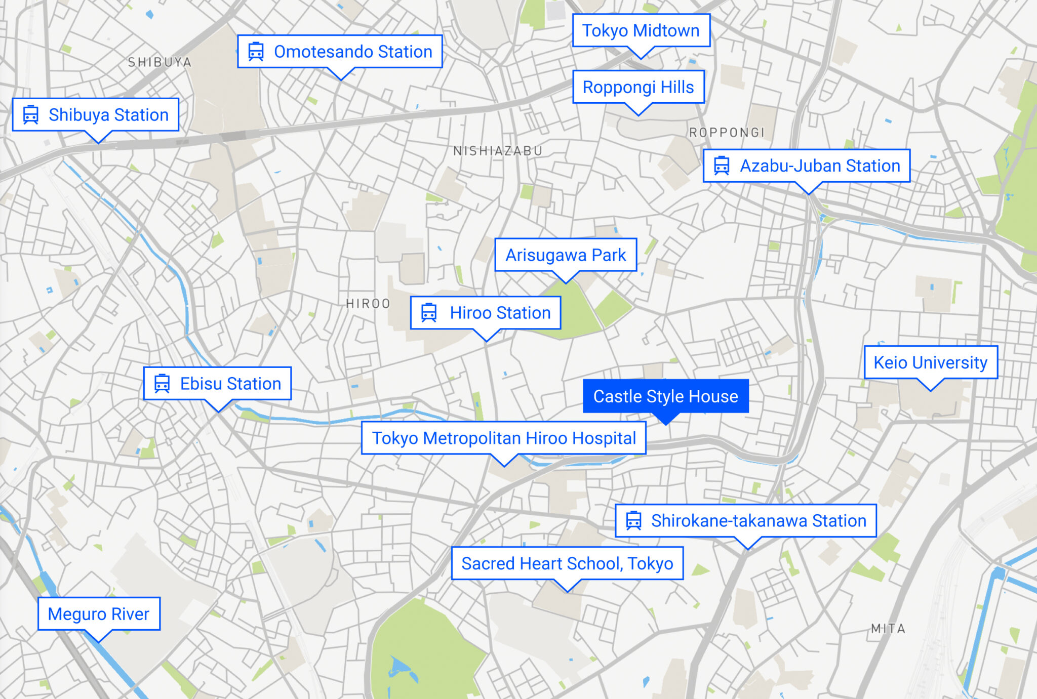 Castle Style House | Area Map | Housing Japan